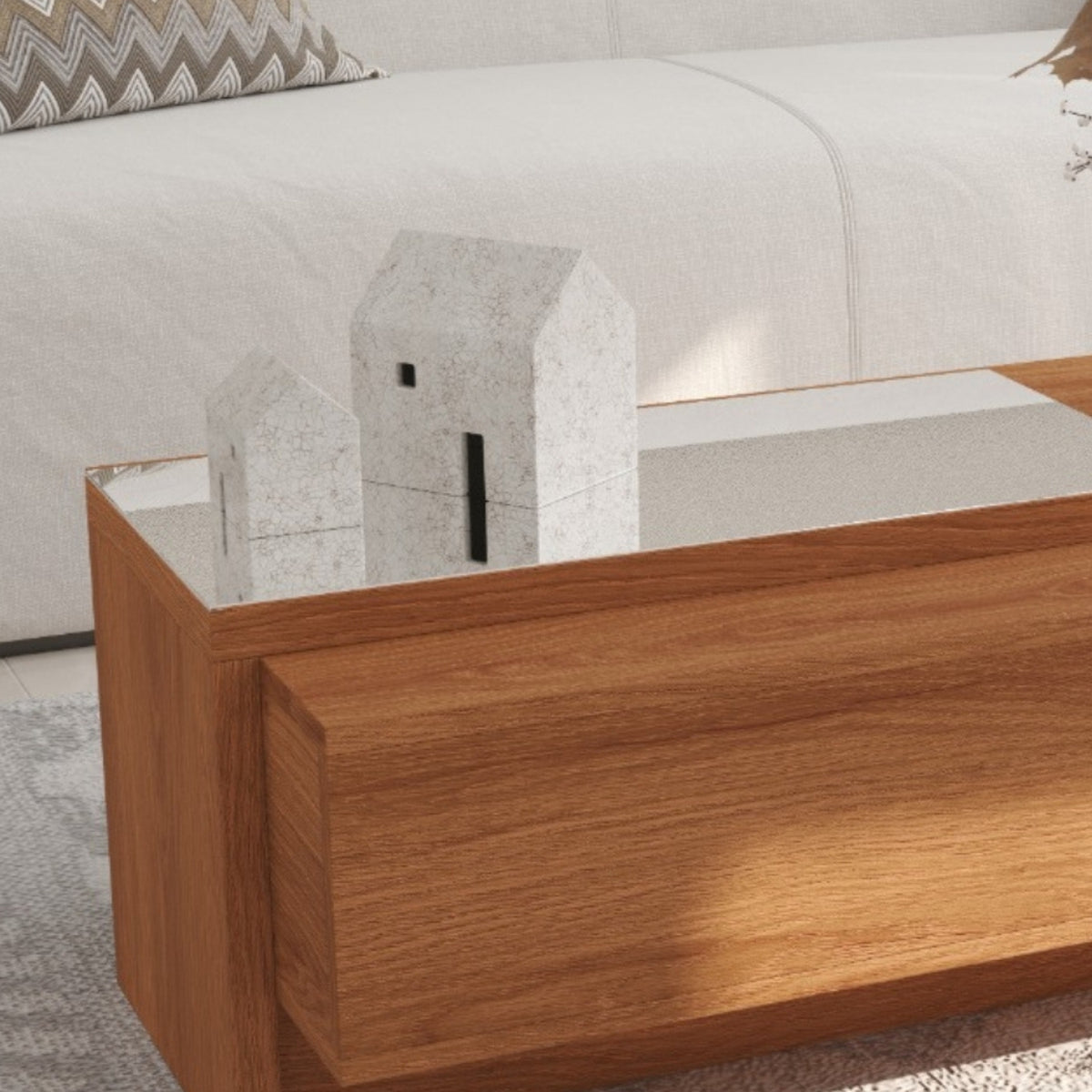 MESA DE CENTRO MILAO C/ESPEJO JEQUITIBA – Muebles Onessta
