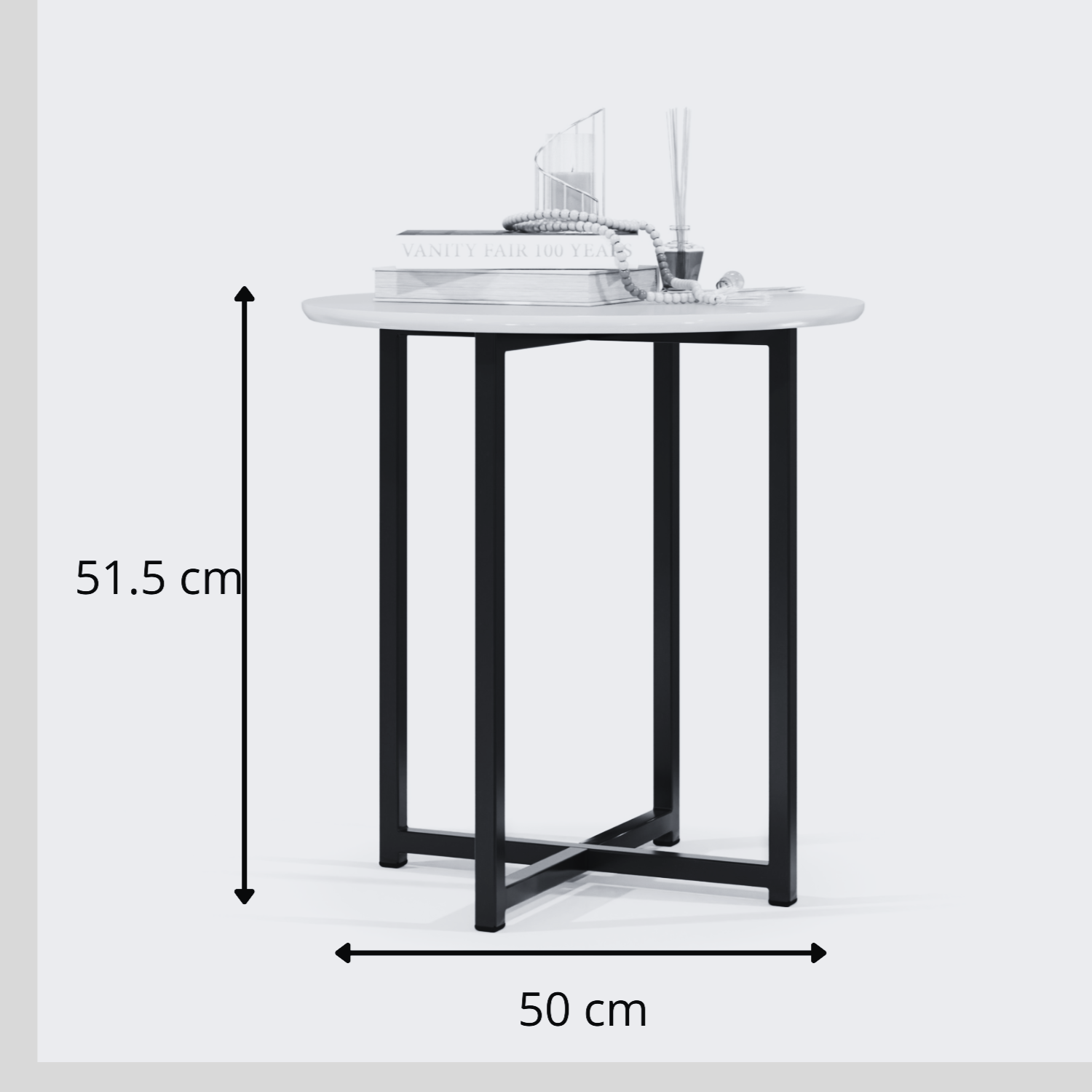 MESA LATERAL FLOW NEGRO – Muebles Onessta